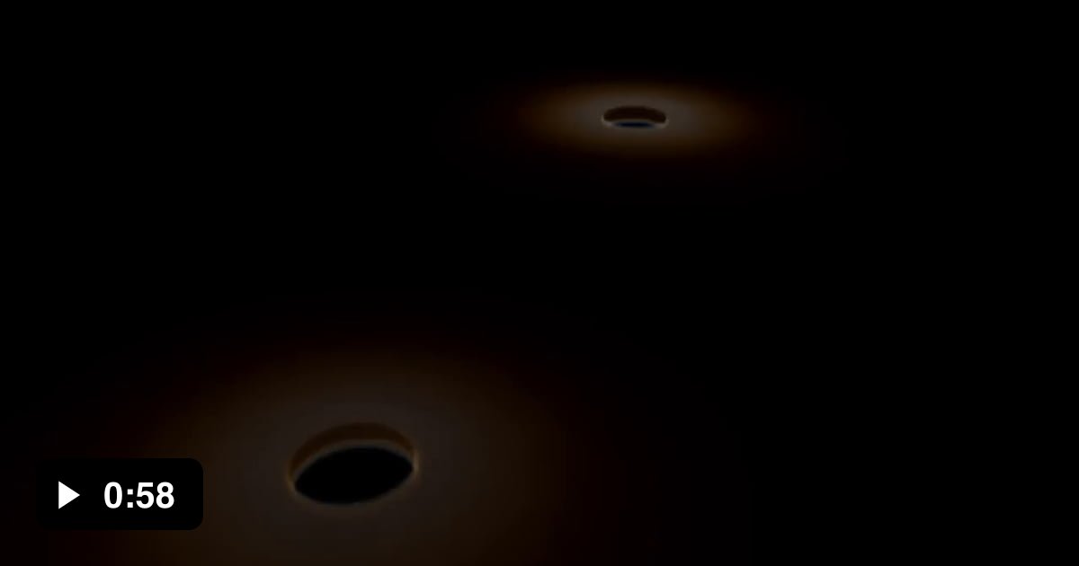 Collision of accretion disks (N-body simulation) - 9GAG