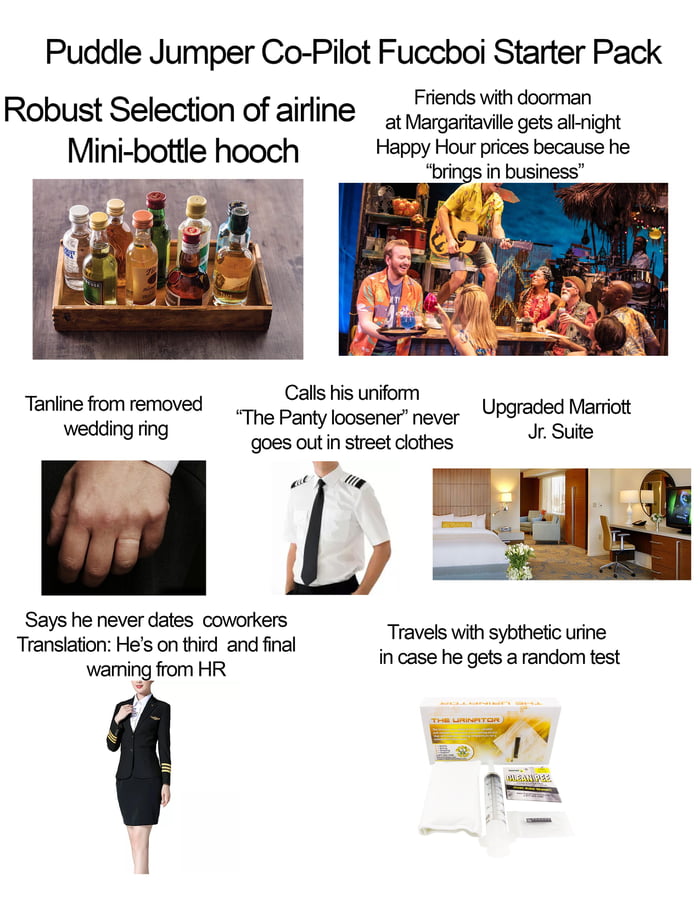 Puddle Jumper Co-Pilot Fuccboi Starter Pack - 9GAG