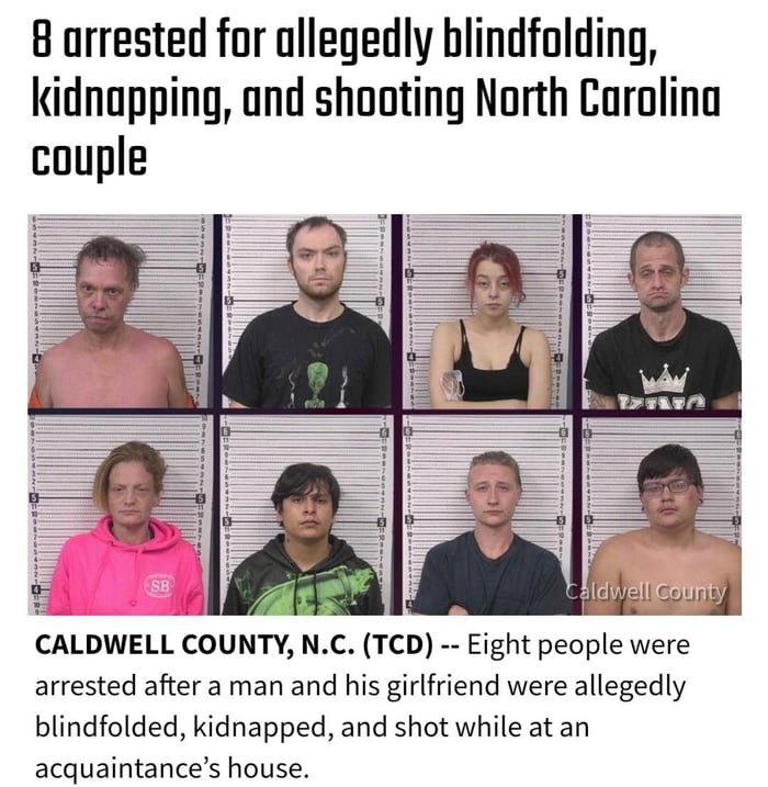 Gaggle of Shit People arrested on several counts of kidnapping ...