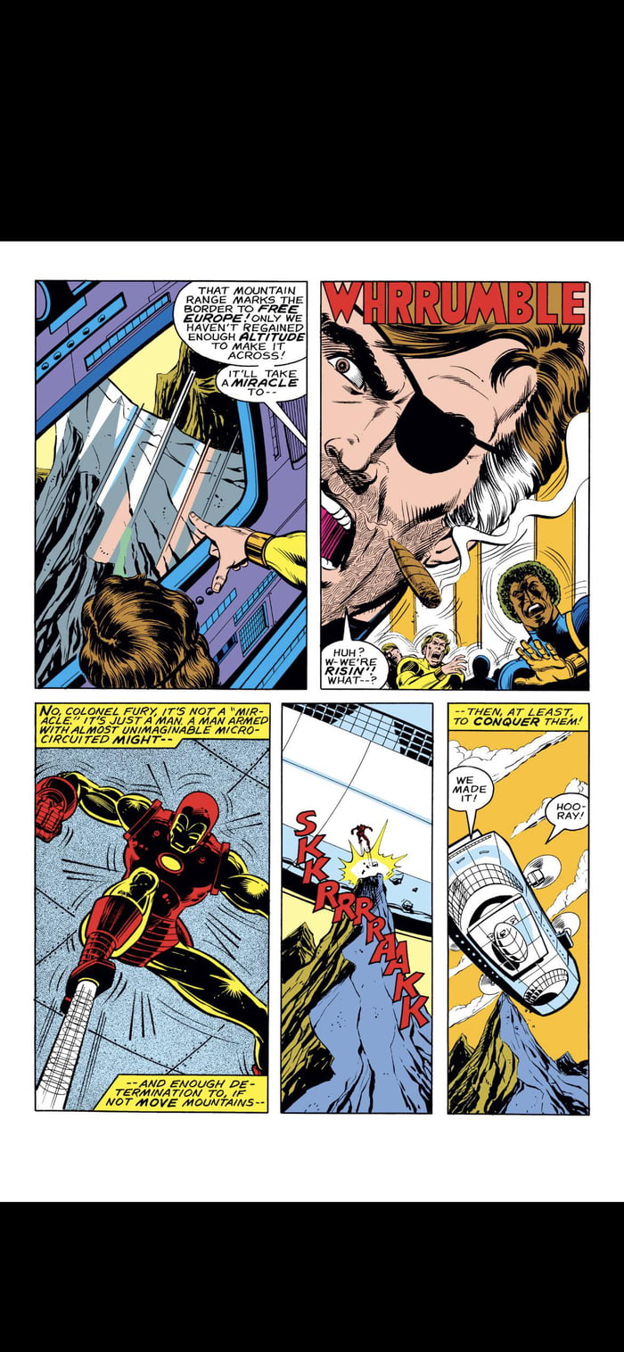 Iron man lifts up the helicarrier (iron man #119) - 9GAG