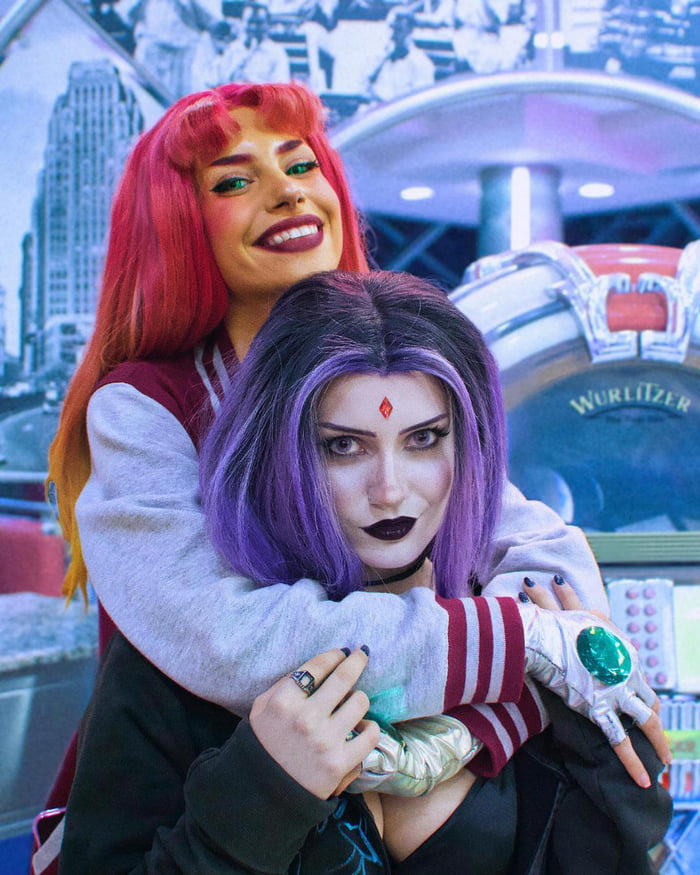Starfire And Raven By Martycipher And Reyla Cosplay On Instagram 9gag