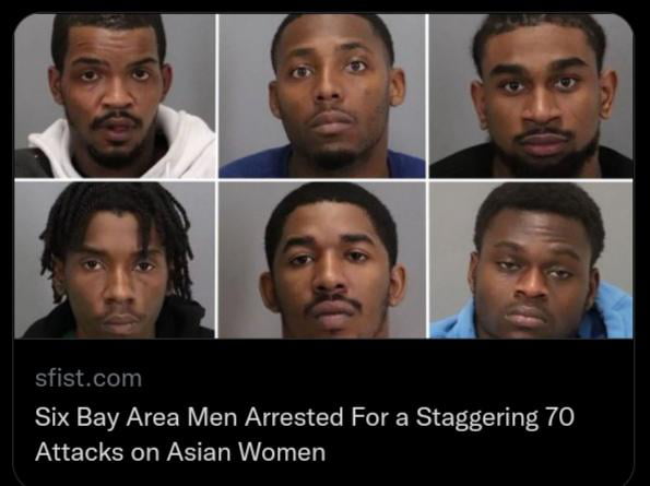 Six Bay Area Men Arrested For a Staggering 70 Attacks on Asian Women ...