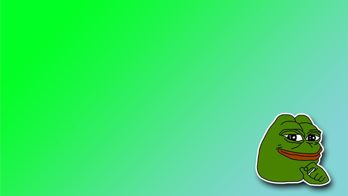 Minimalist pepe wallpaper (1080p) - 9GAG