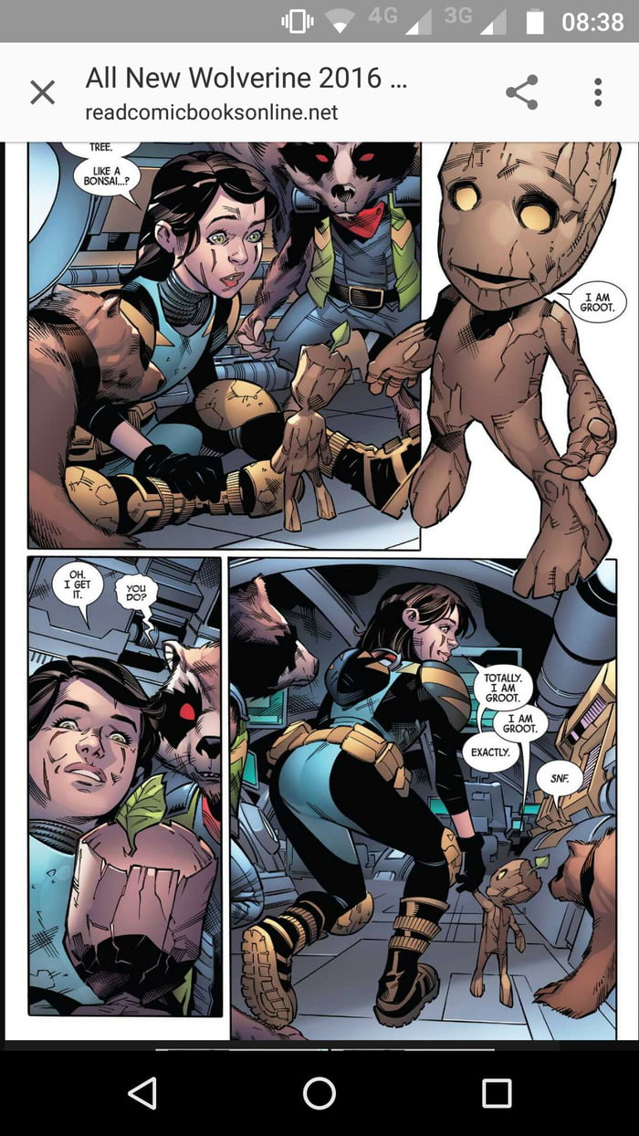 New Wolverine #22 Gabby meets Groot - 9GAG