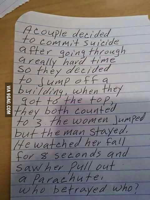 Hmmm.... Good question - 9GAG