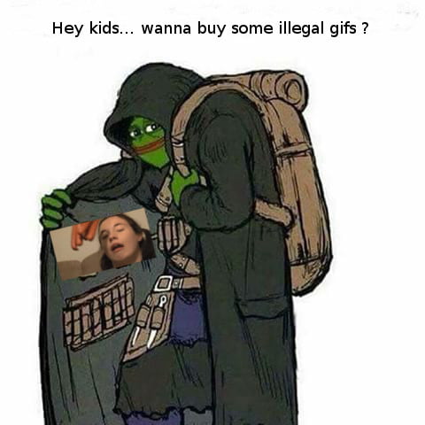 Pepe is selling the sausage gif - 9GAG