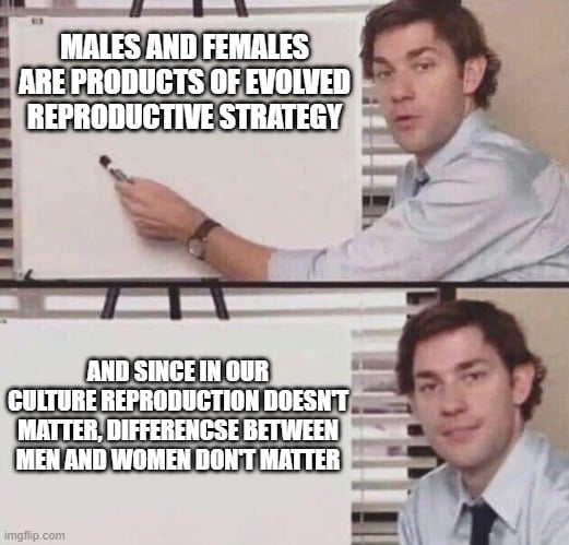 Since we don't care about reproduction anymore as consequence the ...