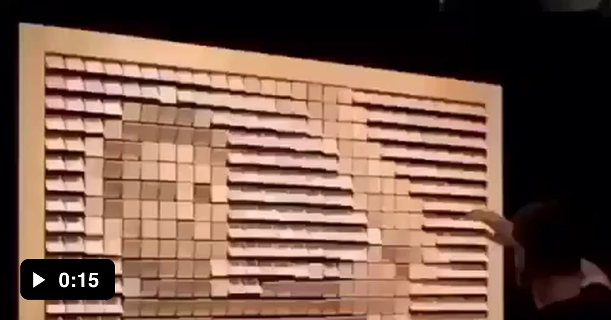Wooden Mirror Daniel Rozin Artist And Professor Interactive