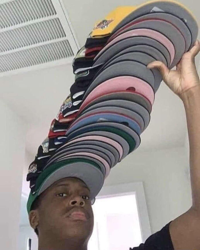 The multicap man, wearer of caps - 9GAG