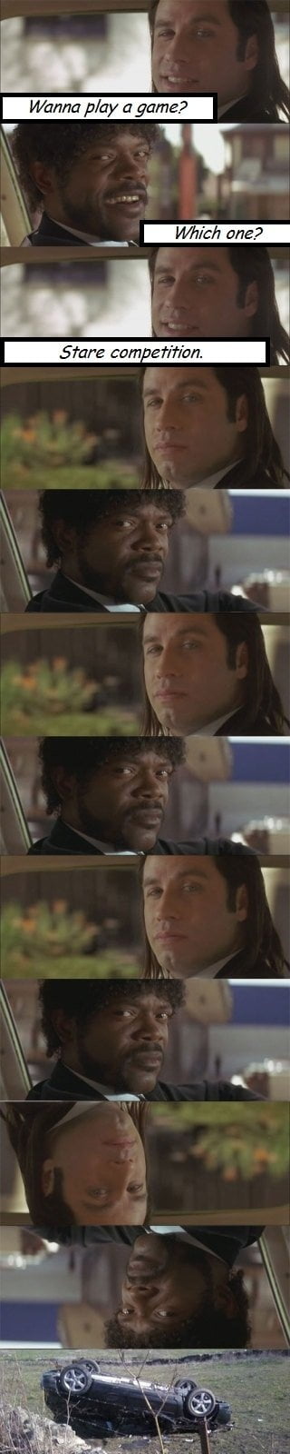 Stare competition - 9GAG