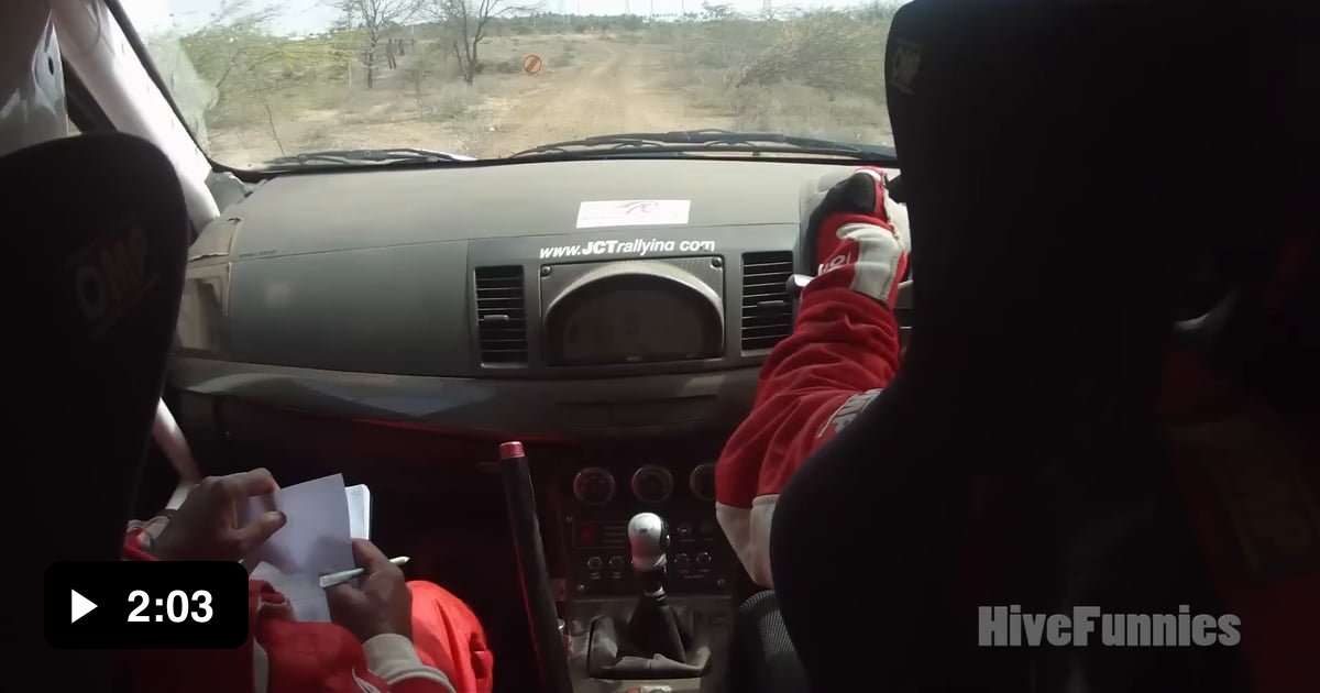 Legend says the co-driver's still begging Samir. - 9GAG