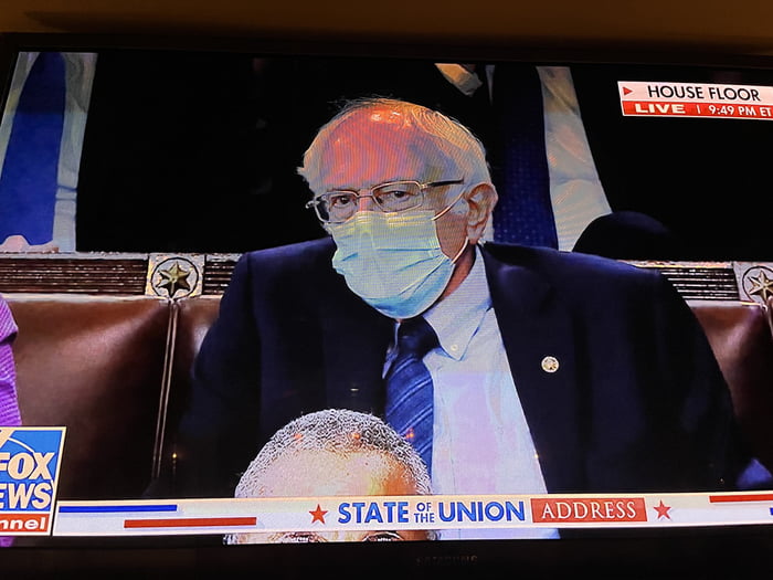 Comrade Sanders is still wearing a mask - 9GAG
