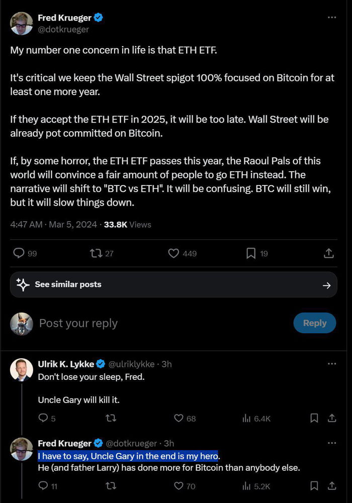 Looks like some people are not happy for the ETH ETFs! - 9GAG