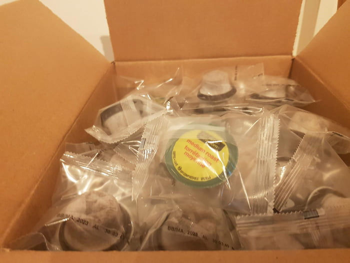 Bought a box of 100% compostable coffee pods to try and be ...