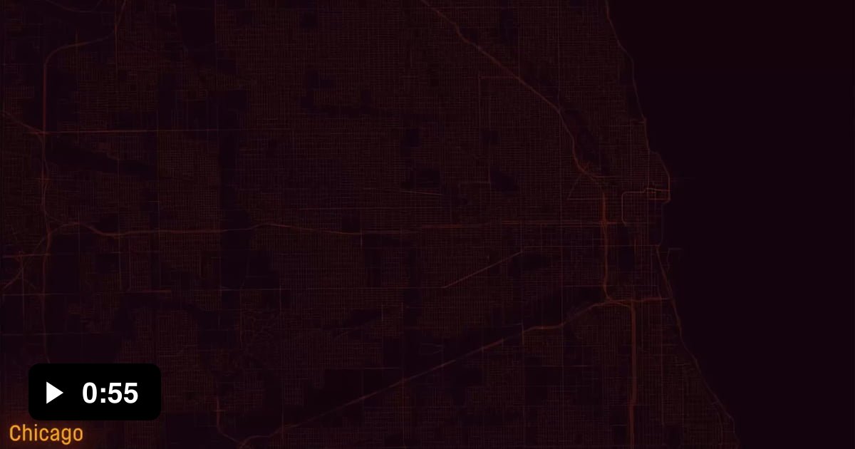 A* (A Star) pathfinding algorithm visualized on the city streets of Chicago and Rome - 9GAG