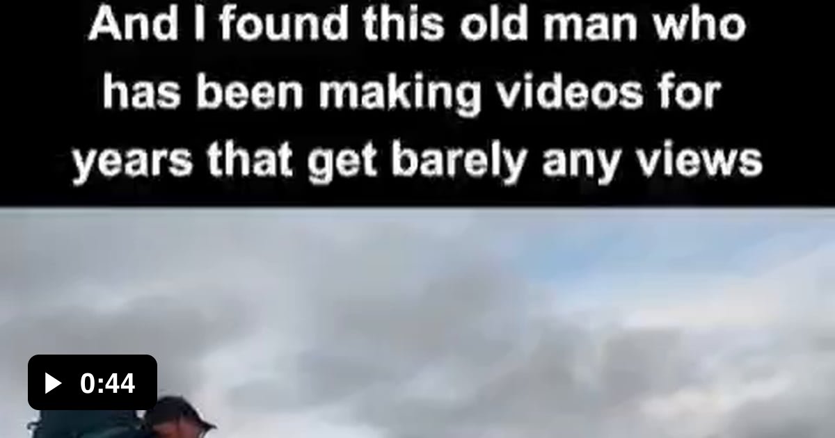 Old guy got a little bit of the goodside from the internet, nice to see ...