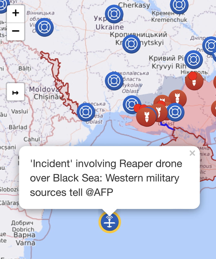 US reaper drone crashed with Russian fighter jet - 9GAG