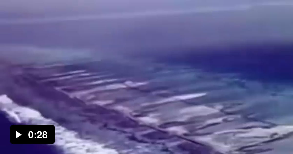 Footage of a Nuclear test being carried out by the French government in ...