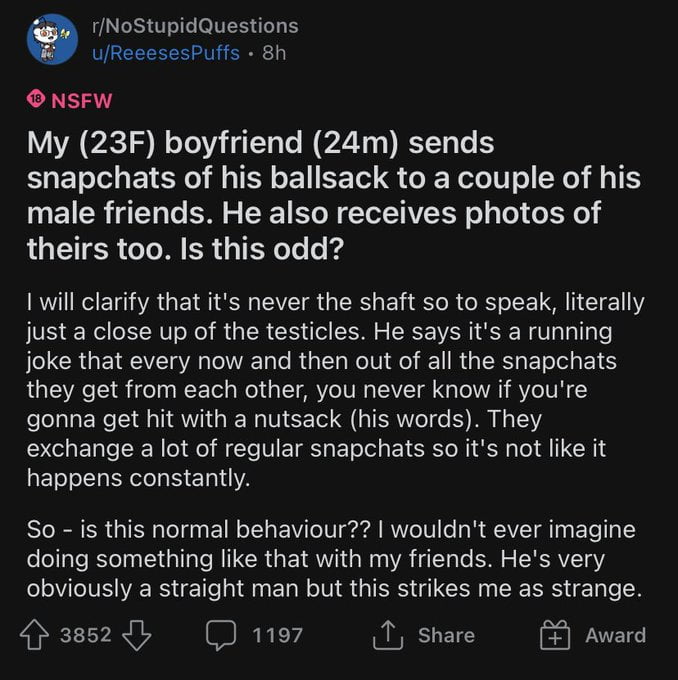 This is completely normal - 9GAG