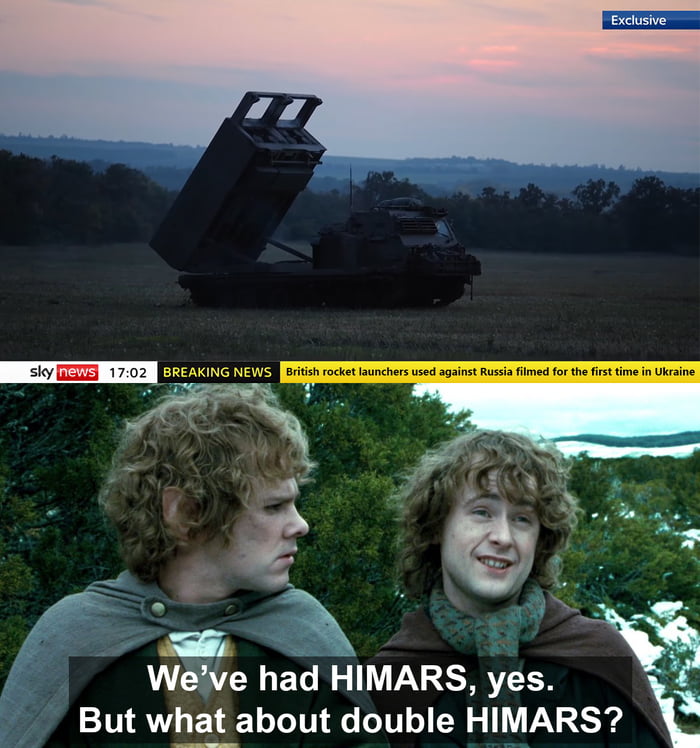 M270 MLRS - basically double sized HIMARS rocket launcher on a tank ...