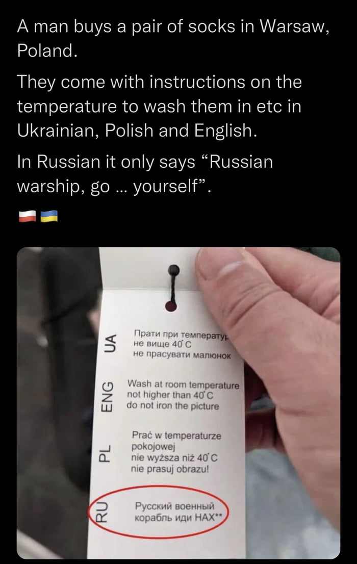 Washing tag on Polish socks - 9GAG