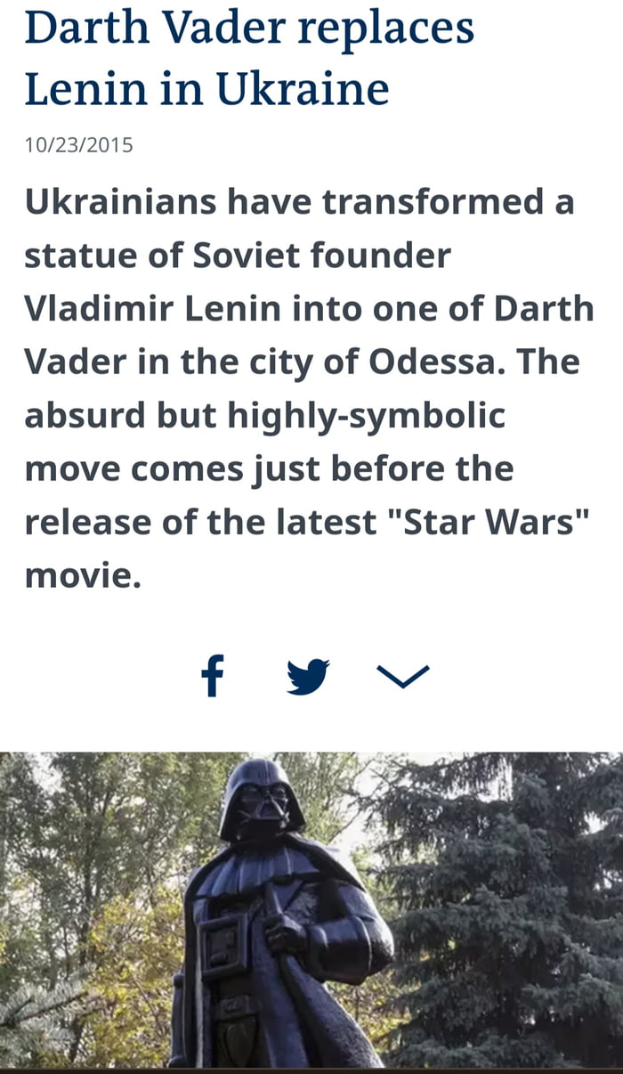 This is 2015, a Ukrainian artist refurbished a Lenin statue into a ...