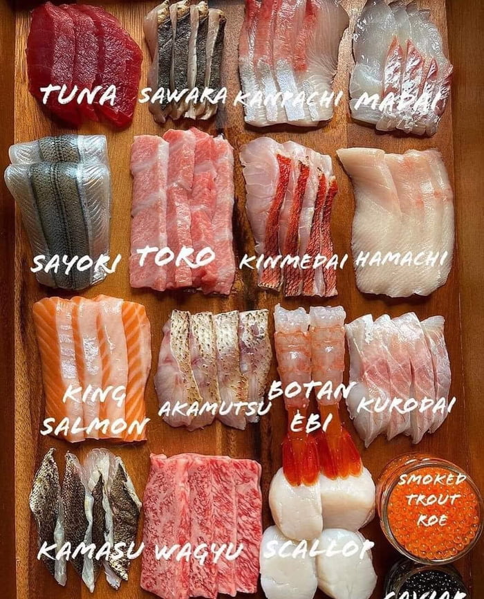 How to distinguish sushi pieces - 9GAG