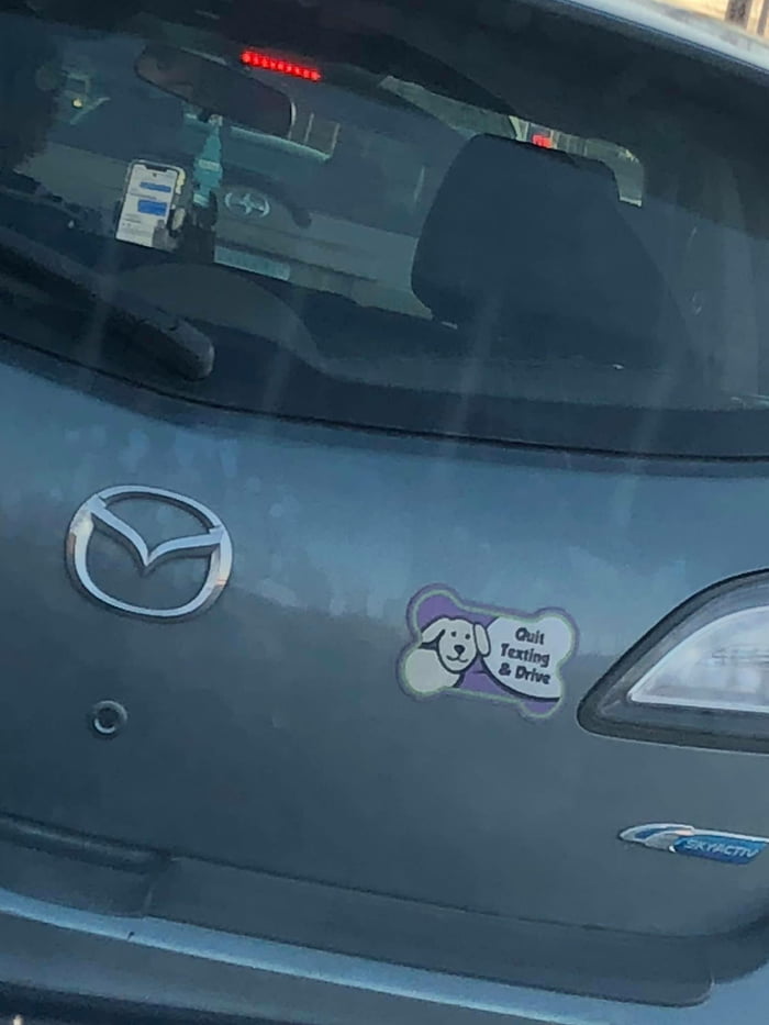 How about you read your own bumper sticker - 9GAG