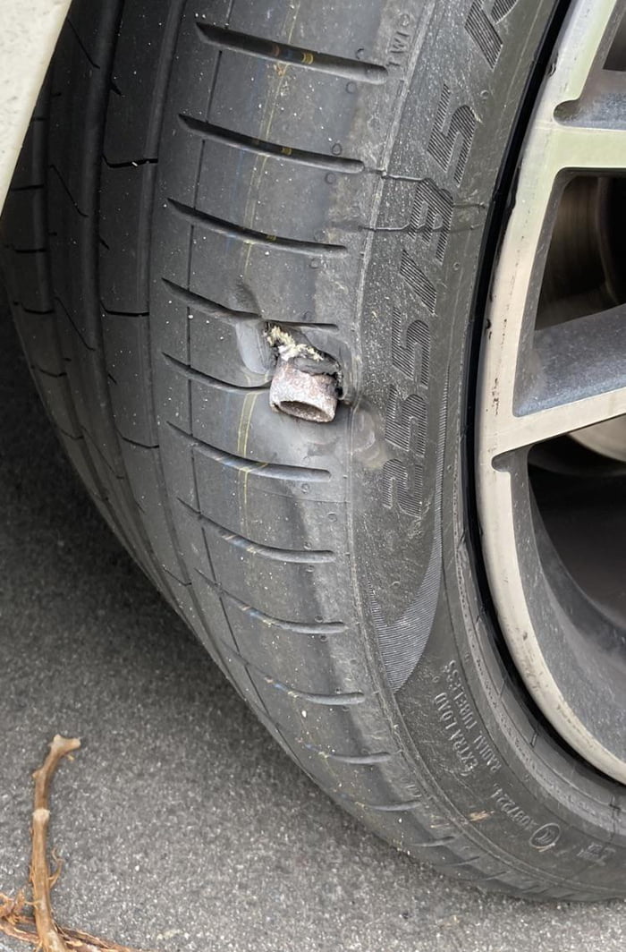 Just got 4 new tires last Friday. Heard an audible pop when driving ...