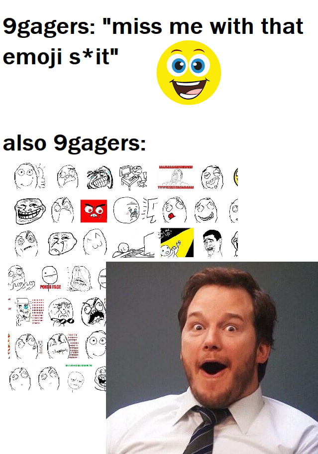 It's the same! expression of face emotions. - 9GAG
