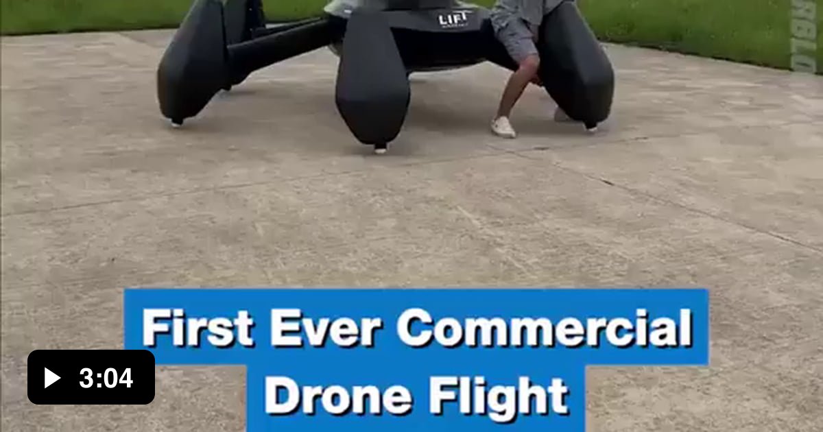 First Ever Commercial Drone Flight - 9GAG