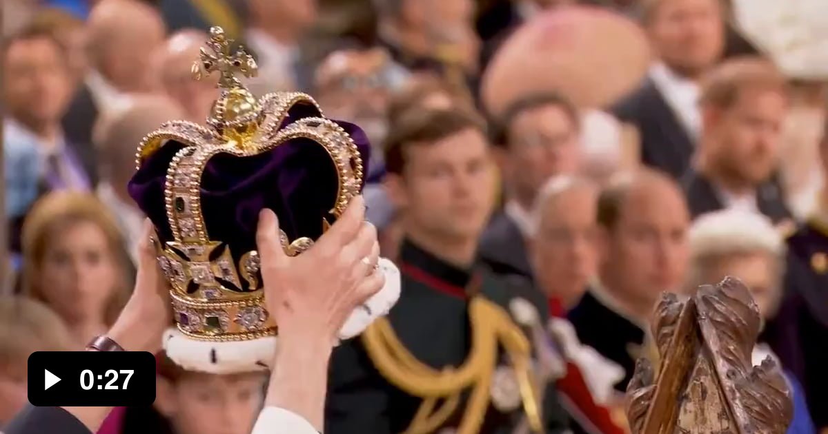 King Charles III being crowned - 9GAG