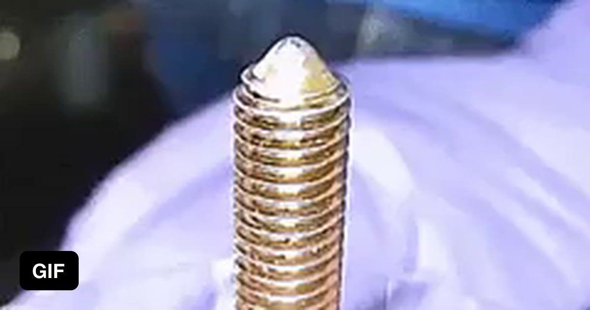 Ferrofluid on a screw - 9GAG