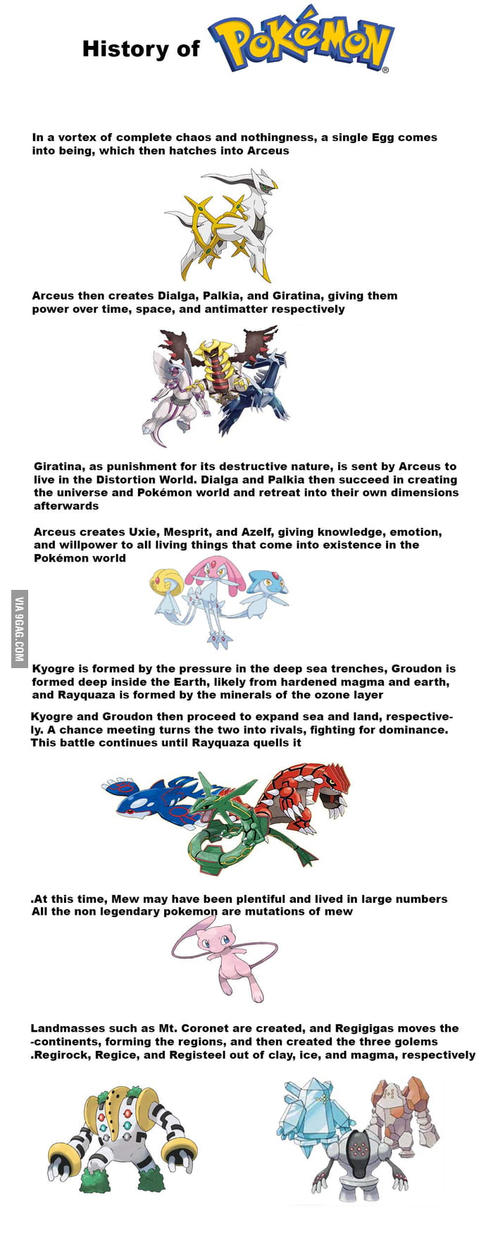 Pokemon history Part 1 - Beginning of the universe - 9GAG