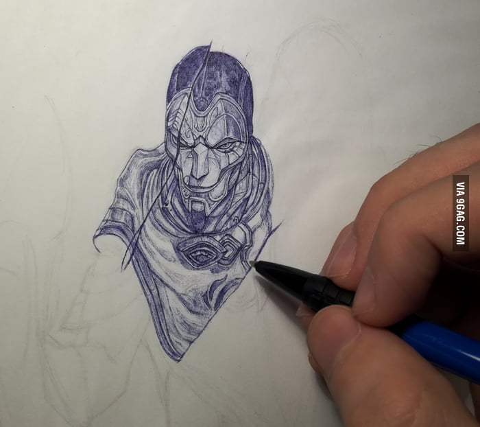 I started to draw Jhin,character from League of legends.What do you ...