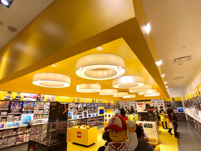 Been going to this lego store for YEARS and just now realized the ...