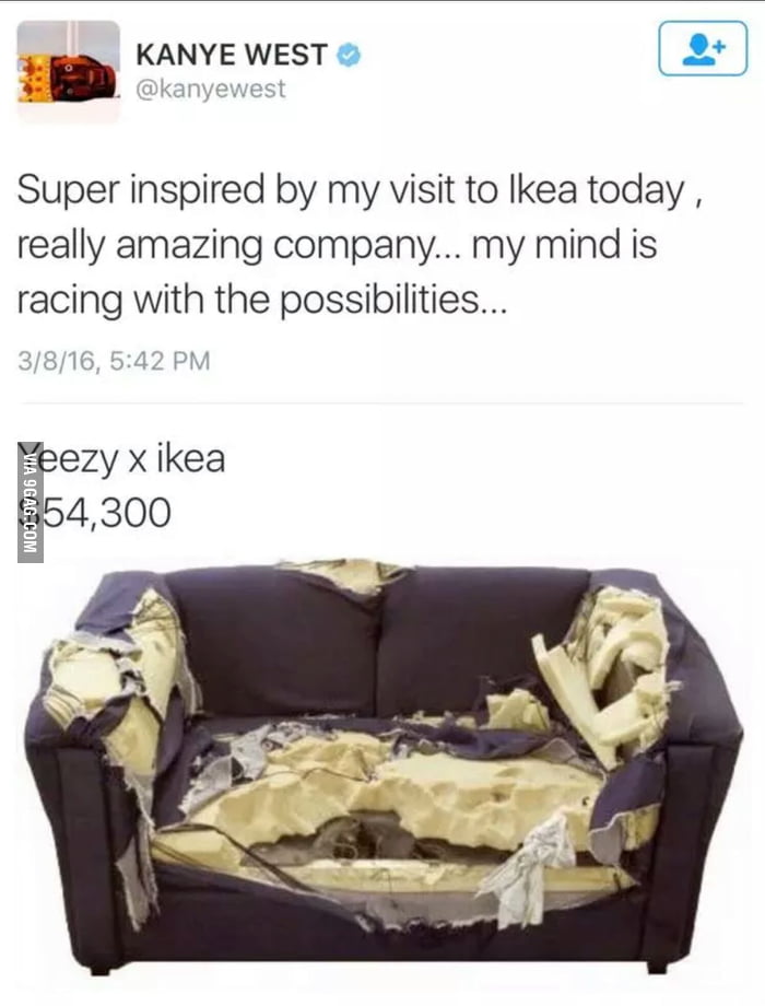 Yeezy x Ikea - 9GAG