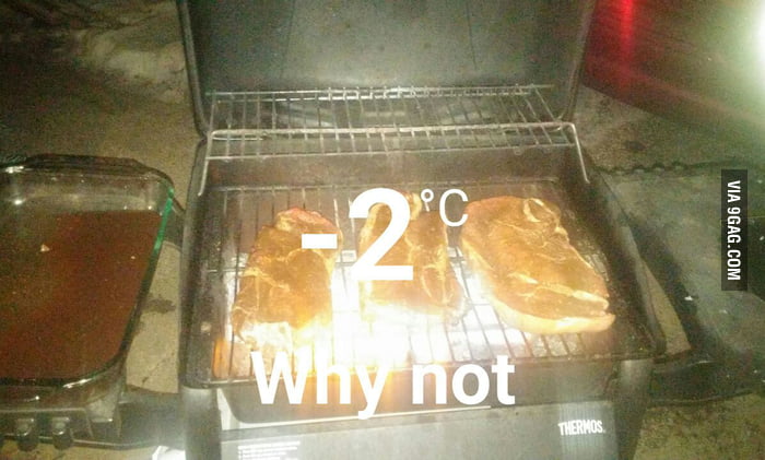 Winter grilling - 9GAG