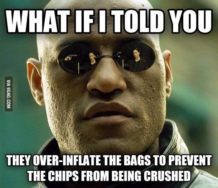 I hear people comment on this all the time, consider it a potato chip ...