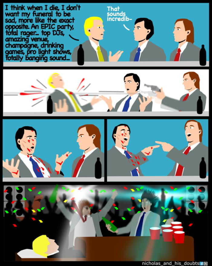 It's funny, cause he's dead. - 9GAG