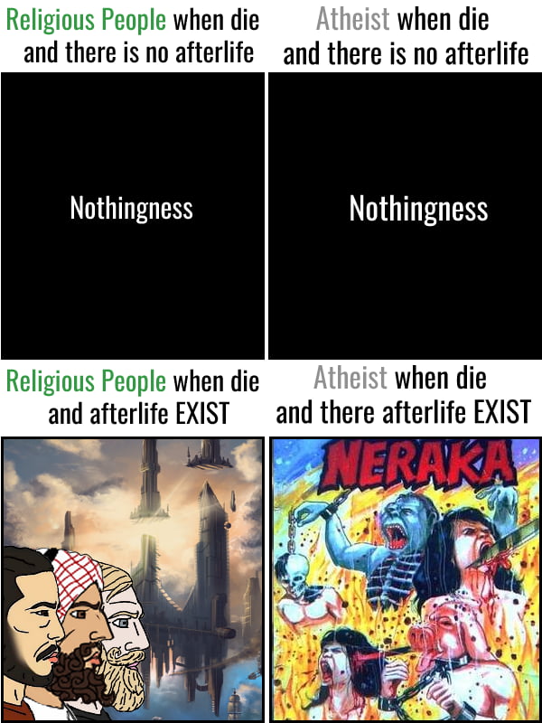Triggered atheist in one, two.. - 9GAG