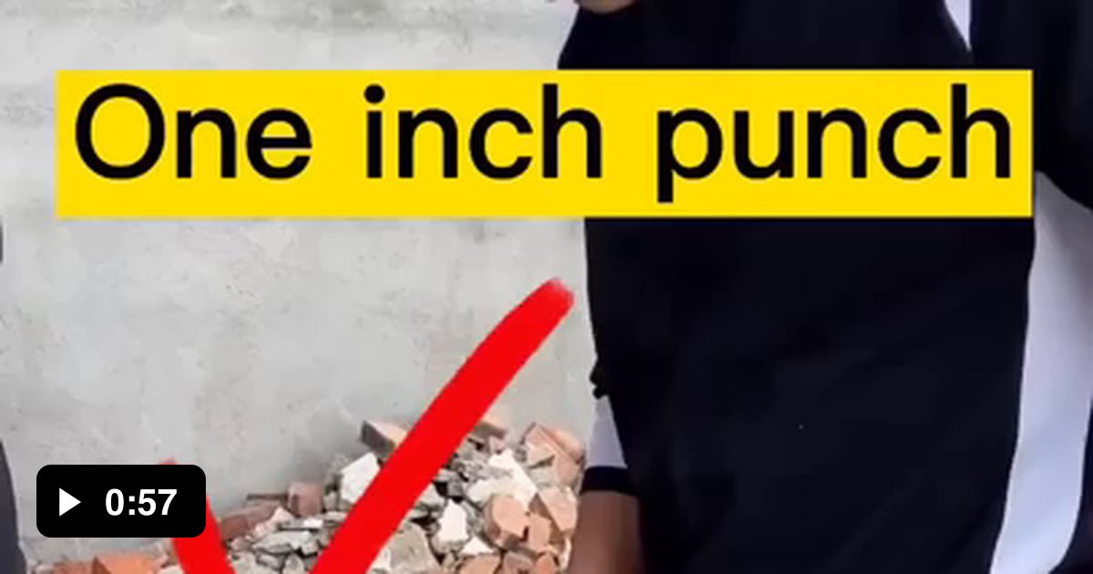 One inch punch created by Bruce Lee - 9GAG