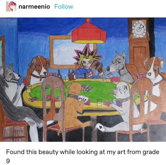 Dogs playing Yu-Gi-Oh - 9GAG