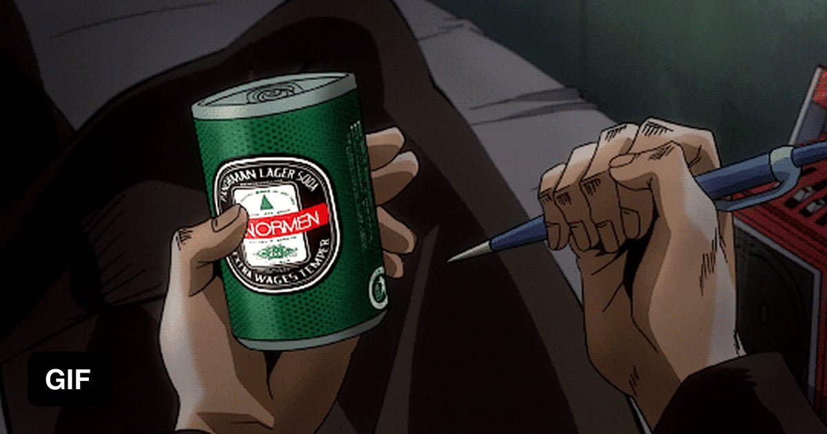The only way to drink beer. Ands its Friday yet again [Jojo] - 9GAG