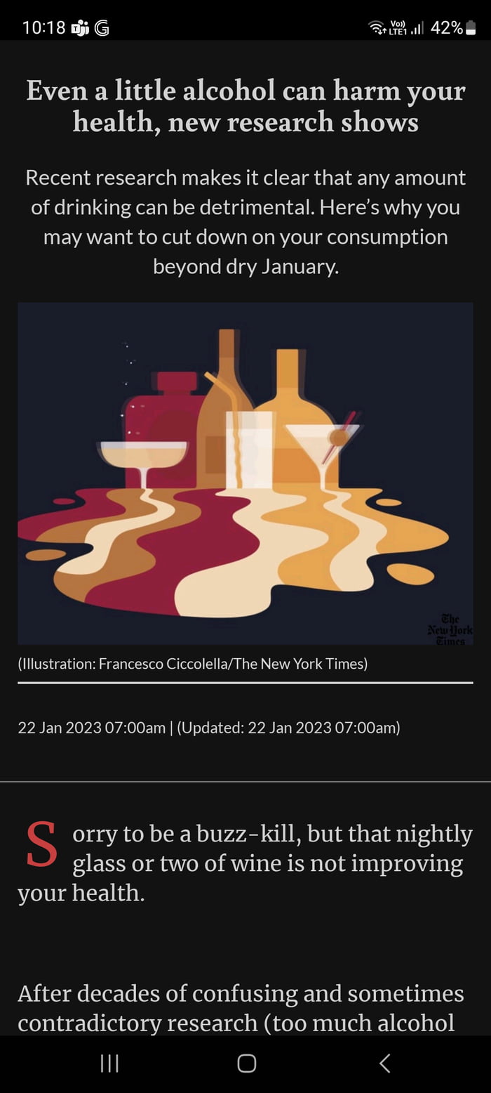 Alcohol is bad..even if small quantity - 9GAG