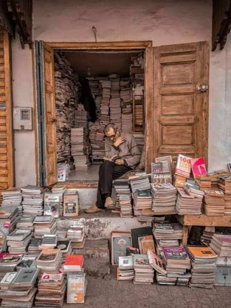 In Iraq, there is an old custom of bookstores leaving thier books ...