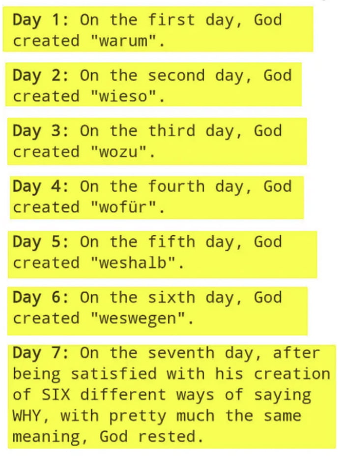 The German Creation Story - 9GAG