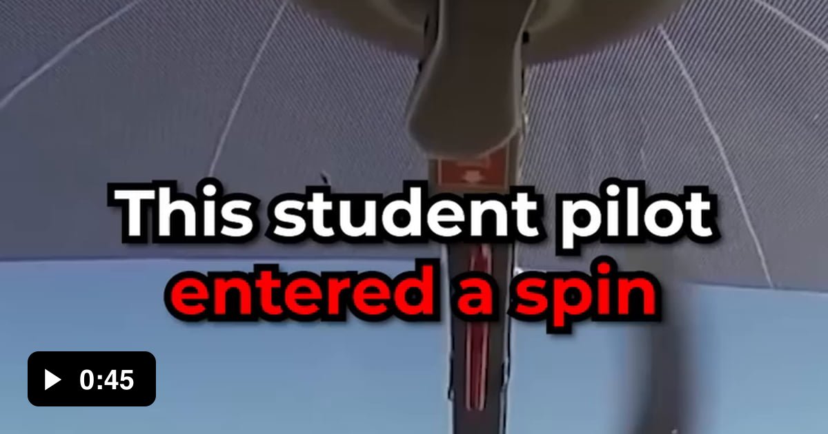 Flight instructor teaching student how to get out of a spin - 9GAG