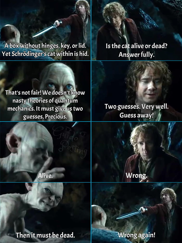 How to win the gollum riddle battle - 9GAG