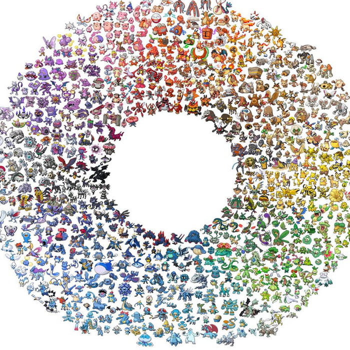 Pokemon Color Wheel - 9GAG